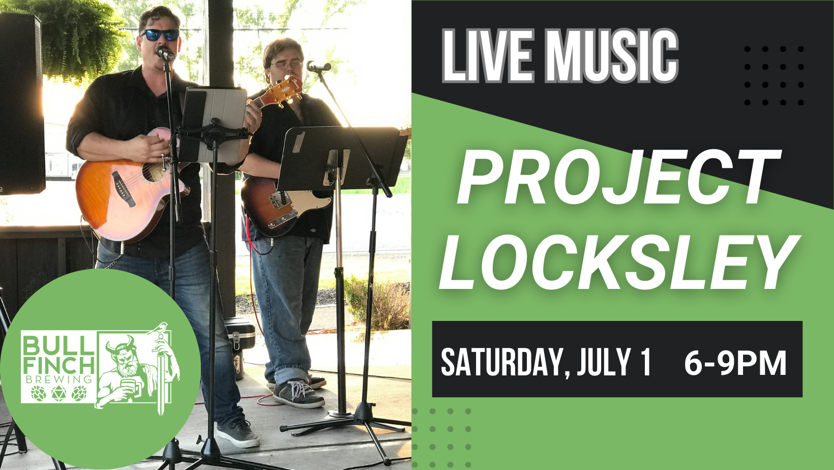 Project Locksley LIVE @ Bullfinch Brewpub - Destiny USA