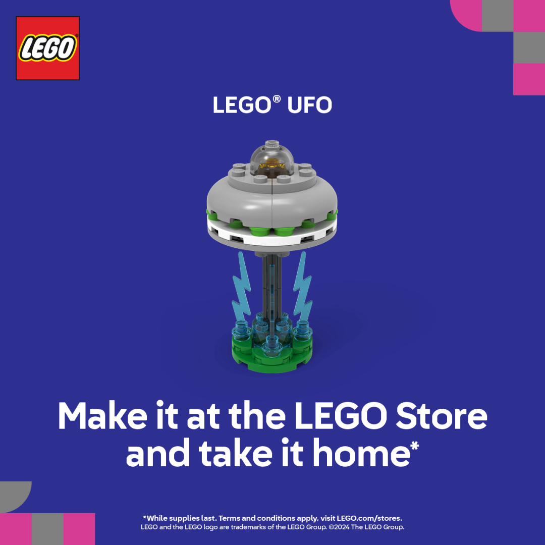 Build a LEGO® UFO and take it home with you! - Destiny USA