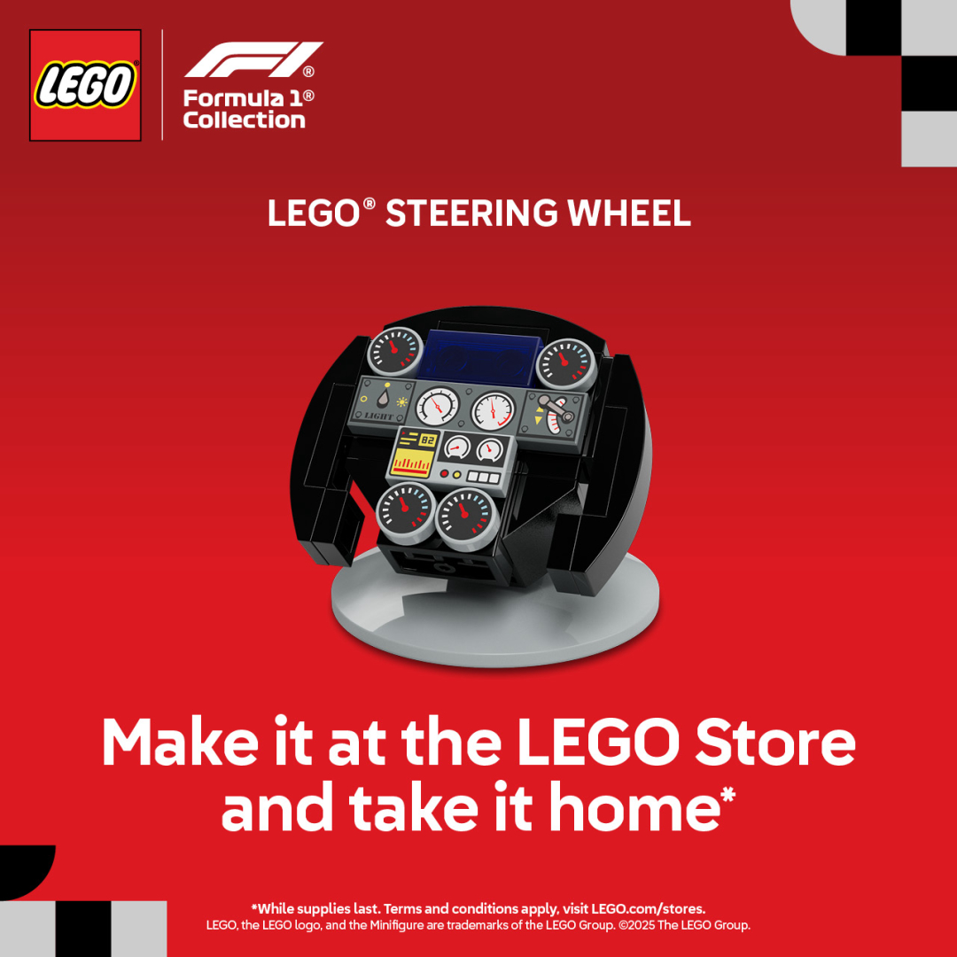 Build a LEGO® Steering Wheel and take it home with you! - Destiny USA