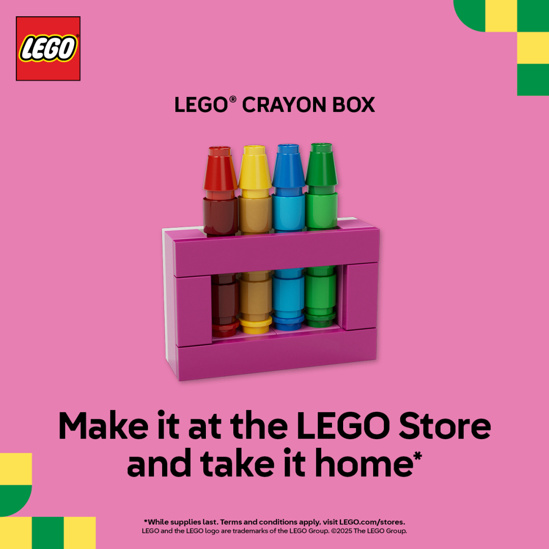 Build a LEGO® Crayons at The LEGO Store and take it home with you ...
